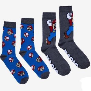 Nintendo | Underwear & Socks | Nwt Super Mario Bros Mushroom Crew Socks ...